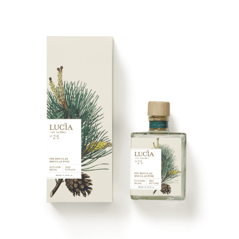 Lucia - Reed Diffuser No° 25 – Les Saisons – Douglas Pine – Rituel Beauté